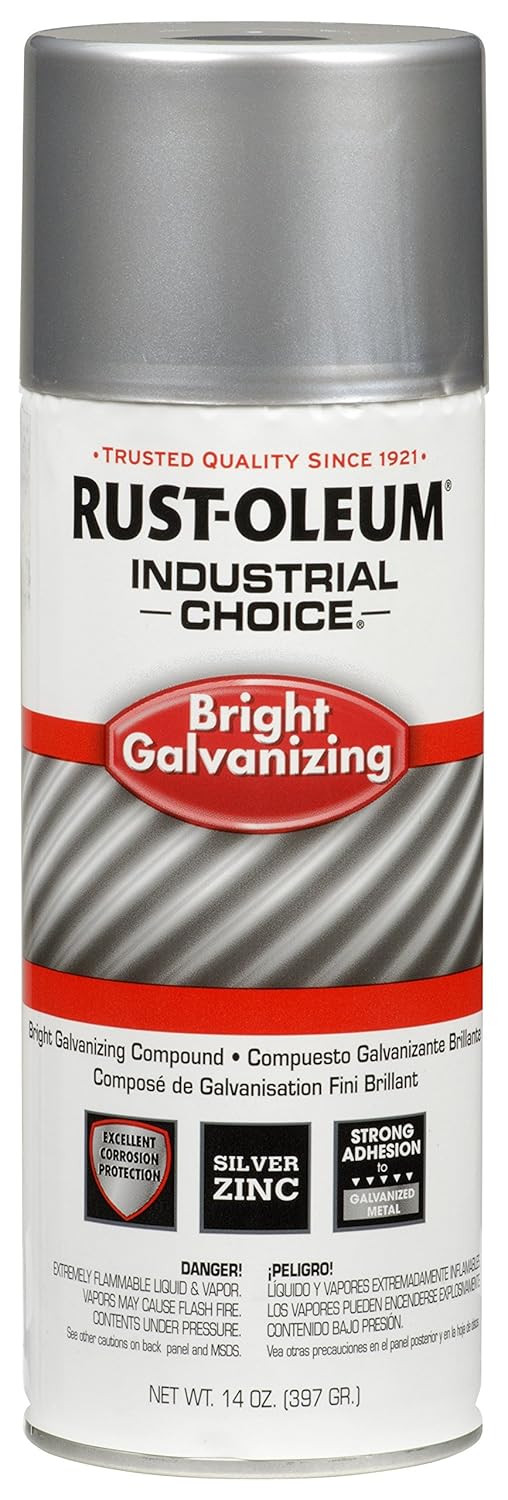 Rust-Oleum 244305 Bright 1600 System Galvanizing Compound Aerosol, 16 ...