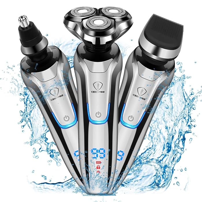 Buy Ceenwes Electric Shaver for Men 3 in 1 Electric Razor Nose Hair ...
