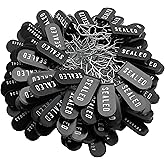 Plastic Wire Padlock Security Seals Sequentially Numbered (Pack of 100 ...