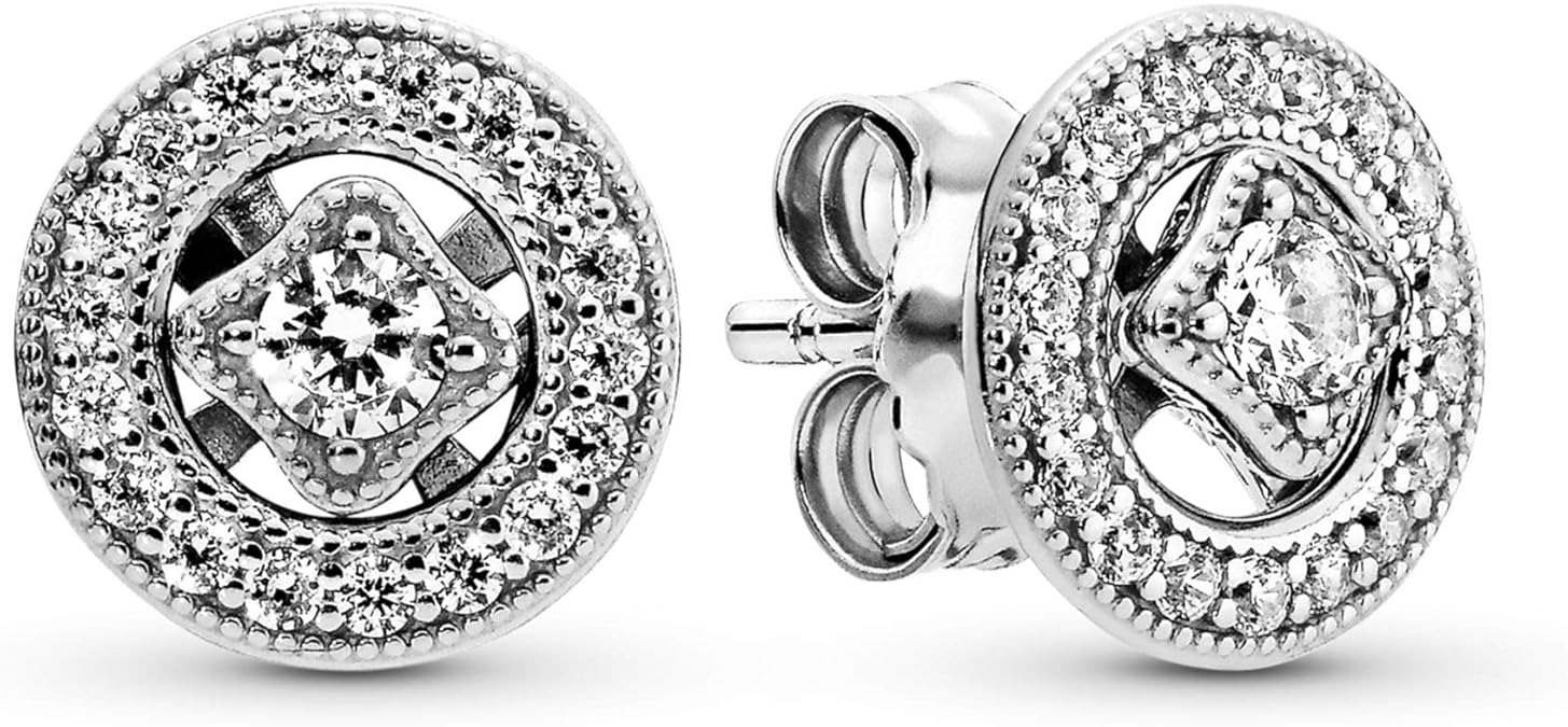 Pandora Damen Ohrstecker Vintage Zauber 290721CZ: Amazon.de: Schmuck