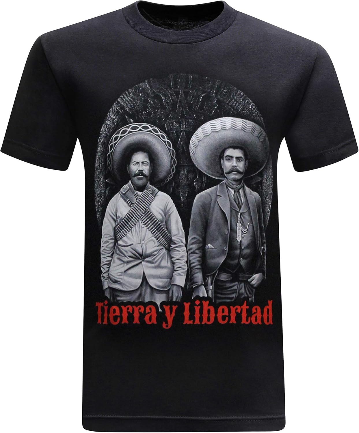 tees geek Tierra Y Libertad Mexican Revolution Men's T-Shirt - (Small ...