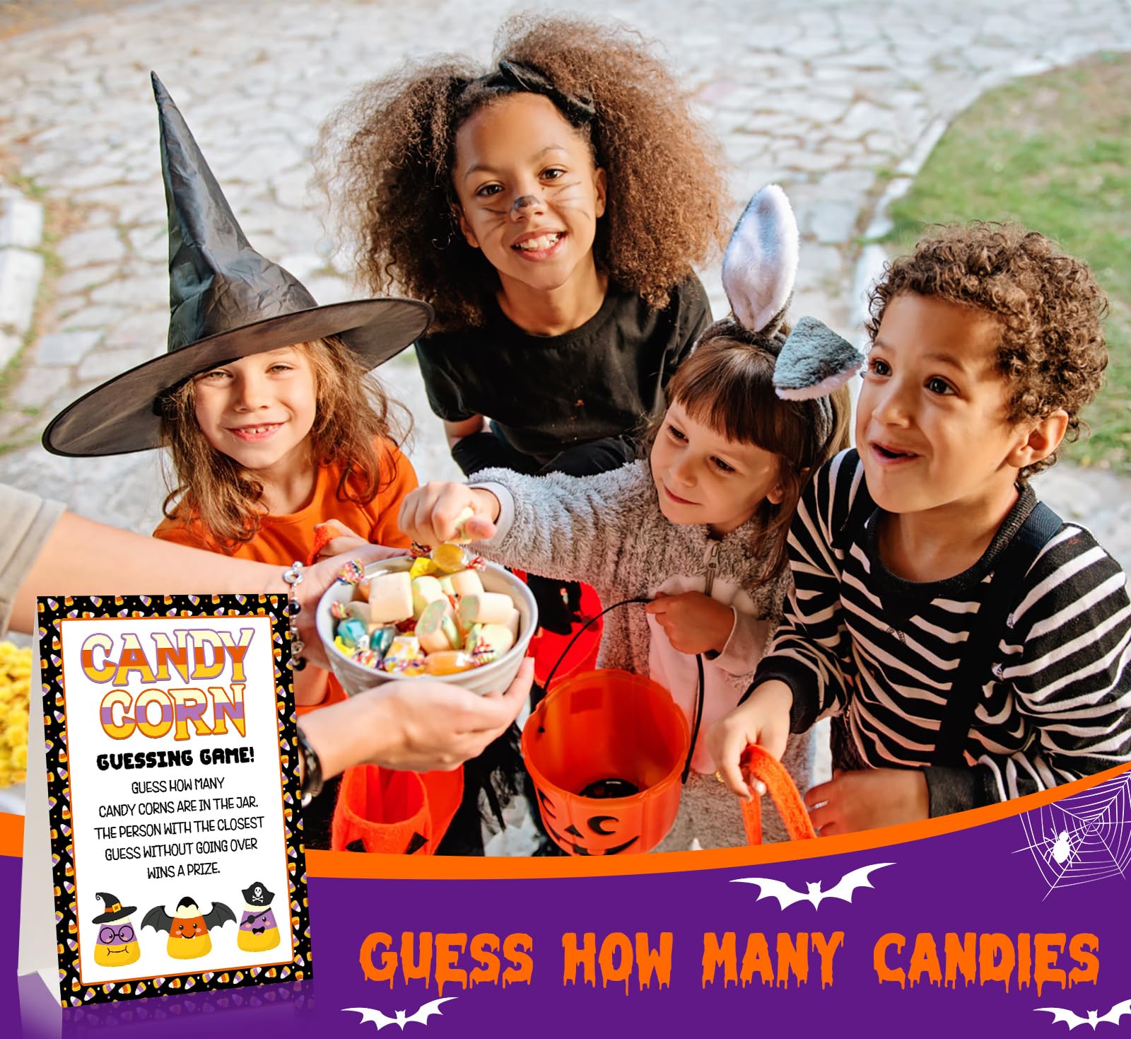 Mua Halloween Guess How Many Candies Game,50 Candies Guessing Game ...