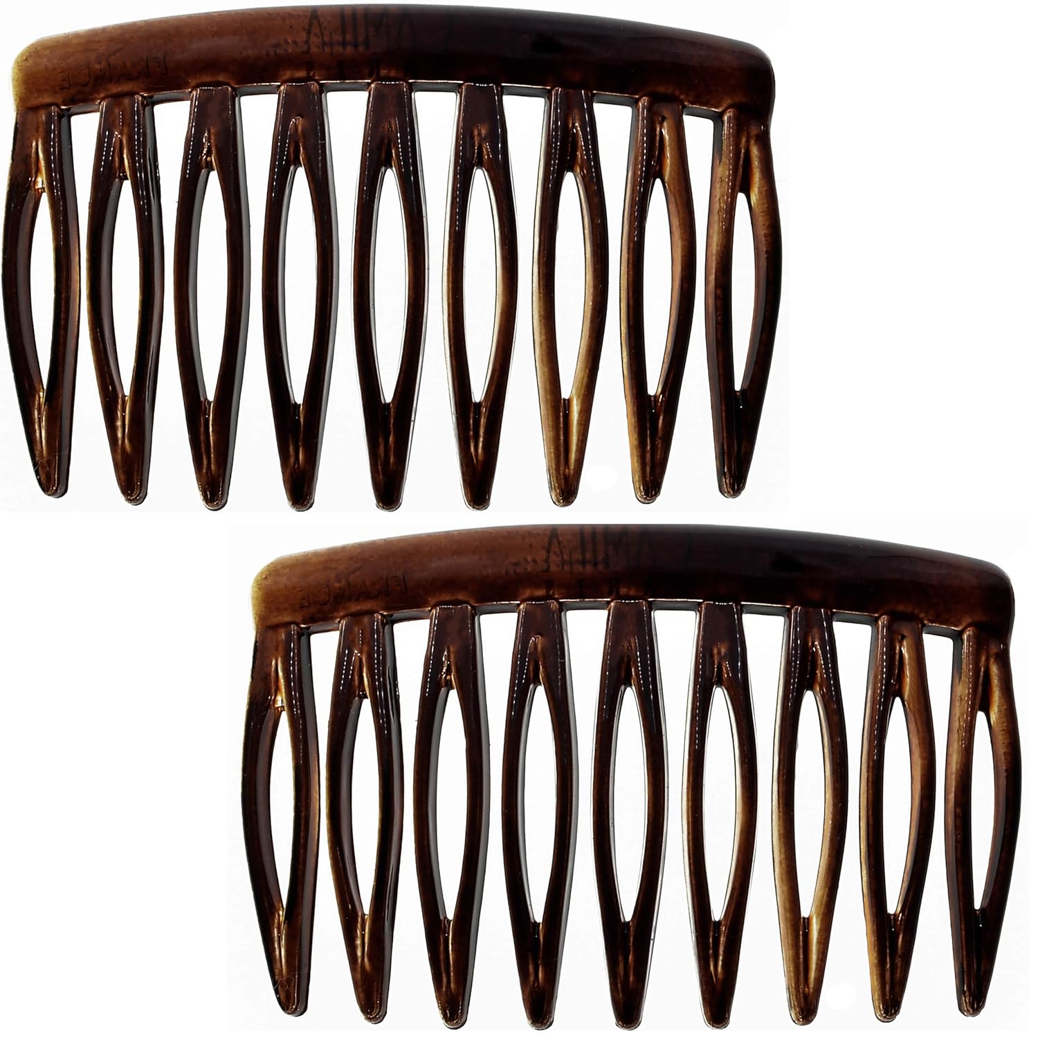 Amazon.com : Camila Paris CP2949 French Hair Side Combs, 2 Pack Small Tortoise Shell, Flexible ...