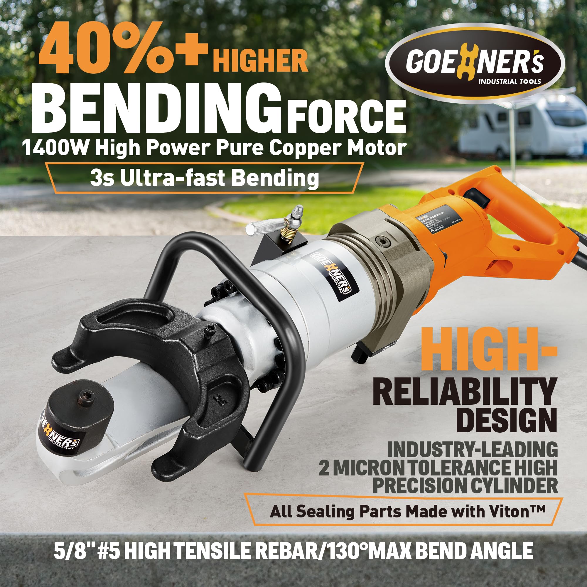 Mua Upgraded 1400W Electric Rebar Bender, Portable Hydraulic Rebar ...