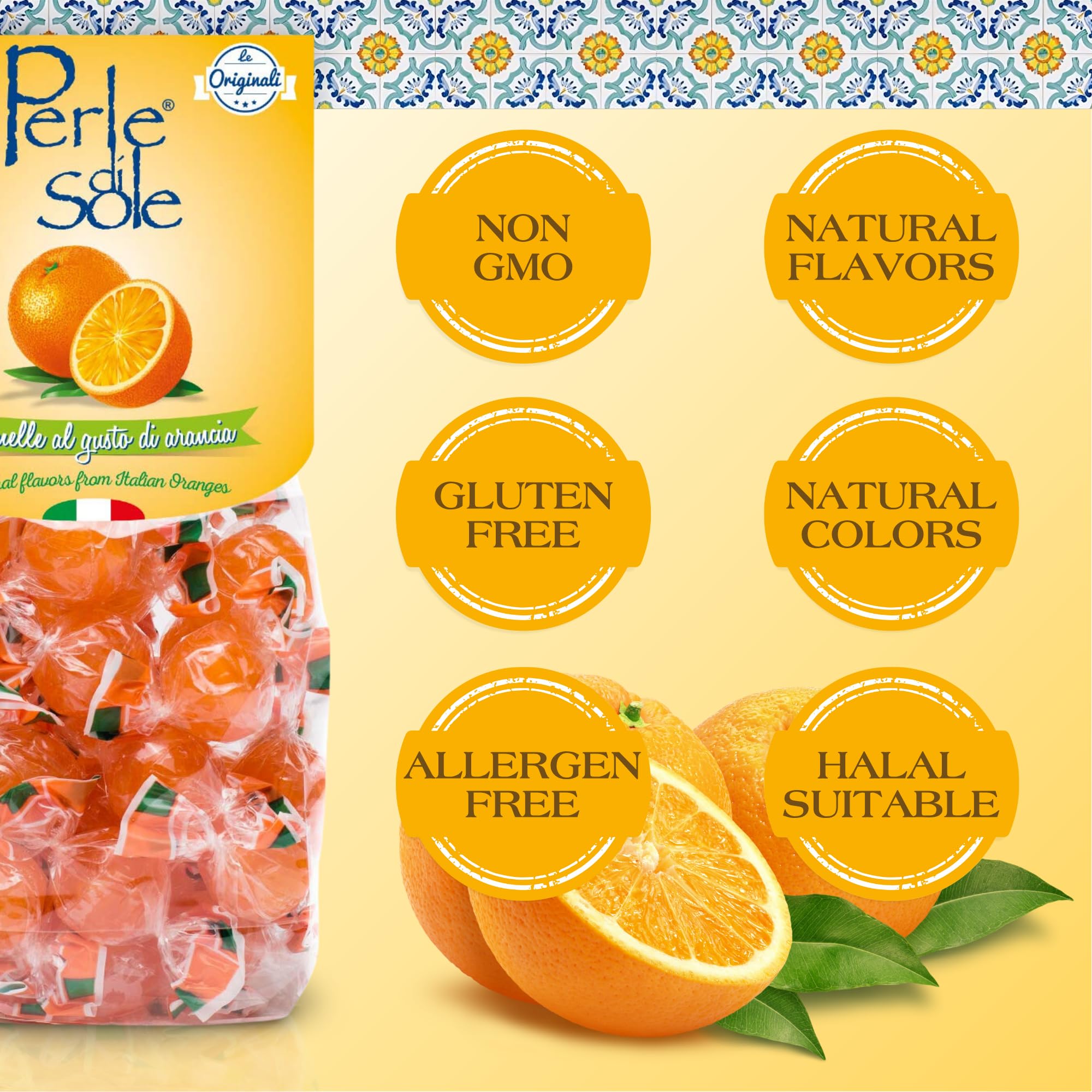 Mua Perle di Sole Orange Hard Candy Made in Italy - Italian Hard Candy ...