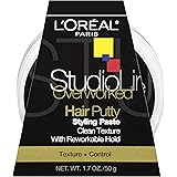 Amazon.com: L'Oréal Paris Studio Line Overworked Hair Putty, No Color ...