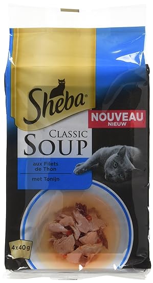 Sheba Soup For Cats - 12 Boxes of 4 x 40g Pouches: Amazon.co.uk: Pet ...