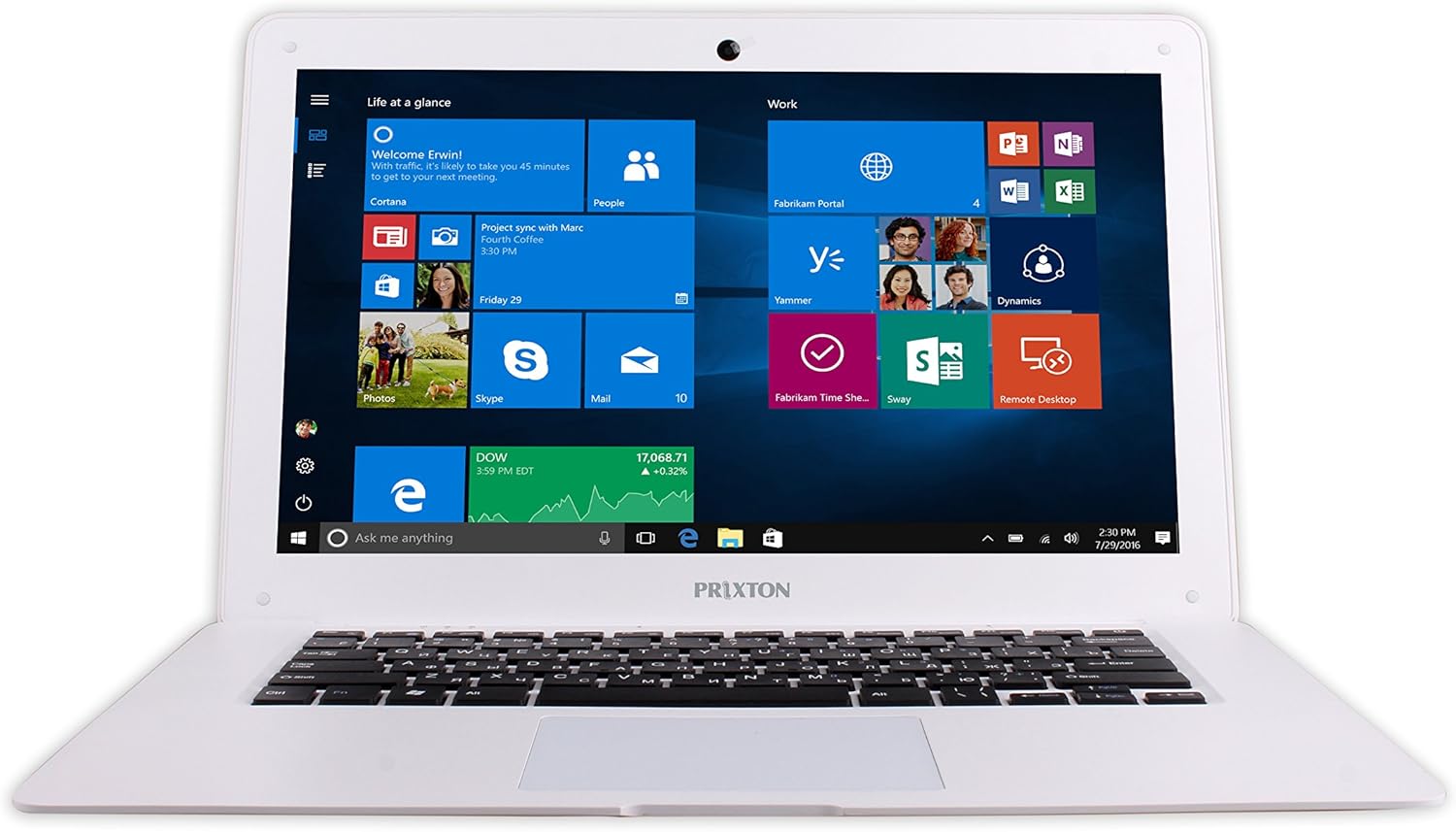 Prixton PC14 - Ordenador portátil de 14.1" (Intel Atom Baytrail Z3735F ...