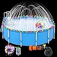 Amazon.com: Sunnychicc Pool Lights with Sprinkler for Above Ground ...