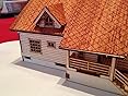 Amazon.com: Desktop Wooden Model Kit Garden House A with a Large Deck ...