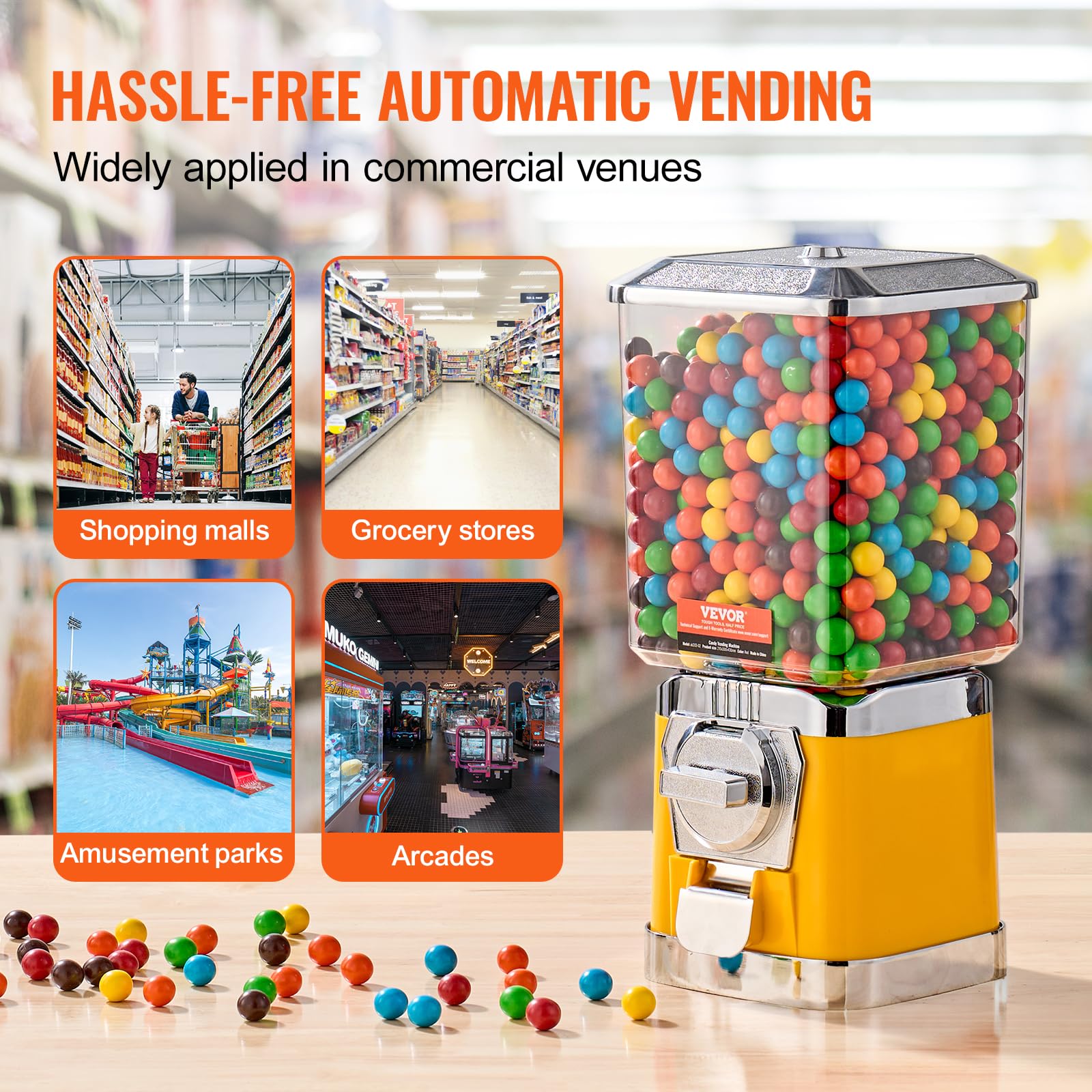 Mua VEVOR Gumball Machine, 17"H Home Candy Vending Machine, PC Gumball ...