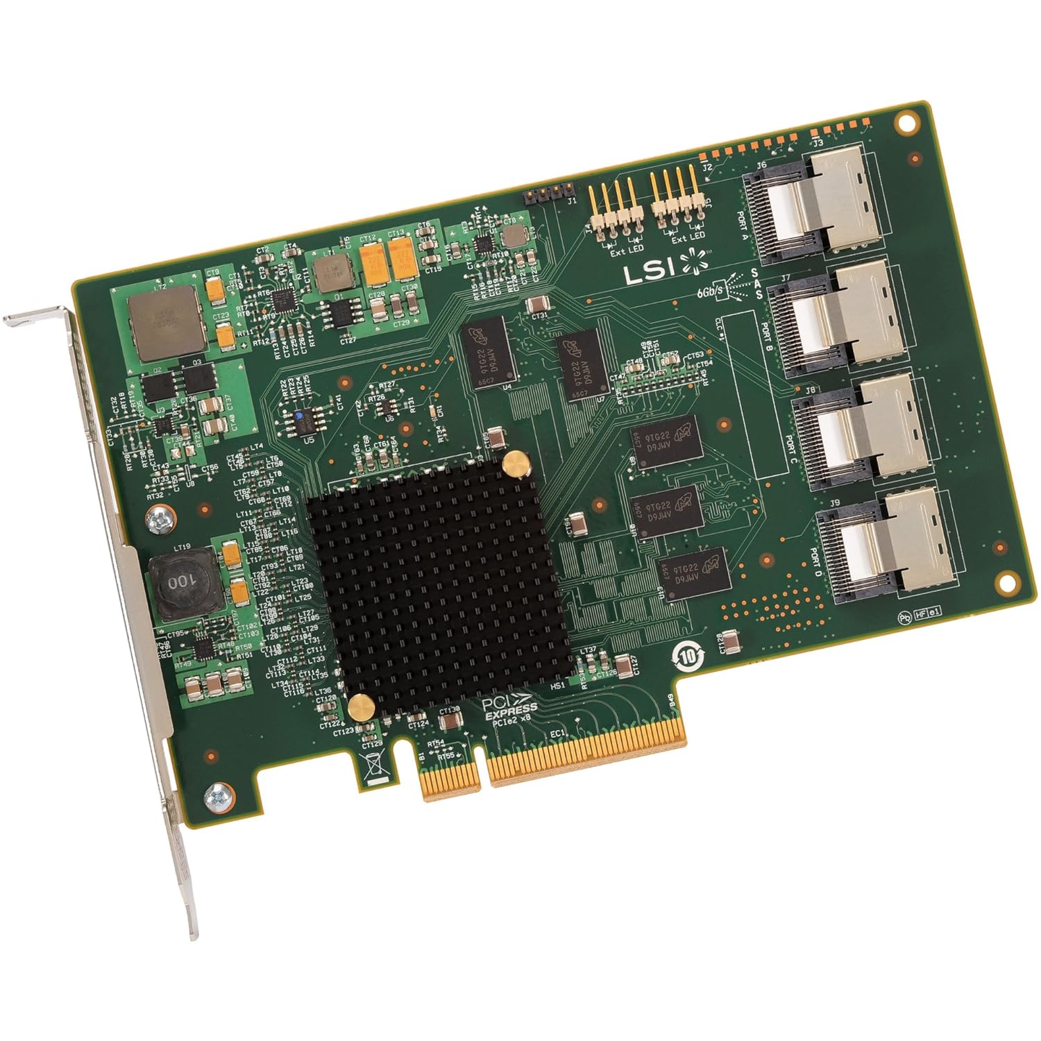 Amazon.com: LSI Logic LSI00244 SAS 9201-16i 16Port 6Gb/s SAS/SATA ...