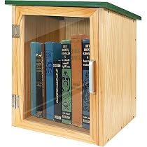 Small Deck Box Outdoor Library Box - Double Deck Waterproof Book ...