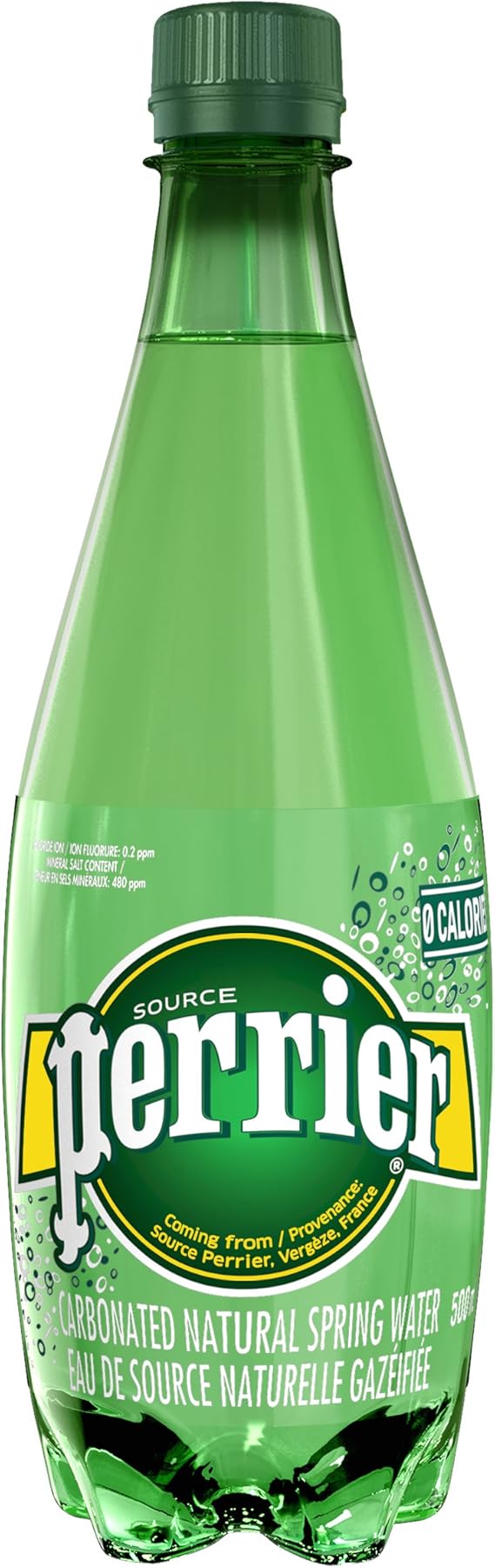 Perrier Carbonated Natural Spring Water-Pet Bottles, Original, 500ml ...