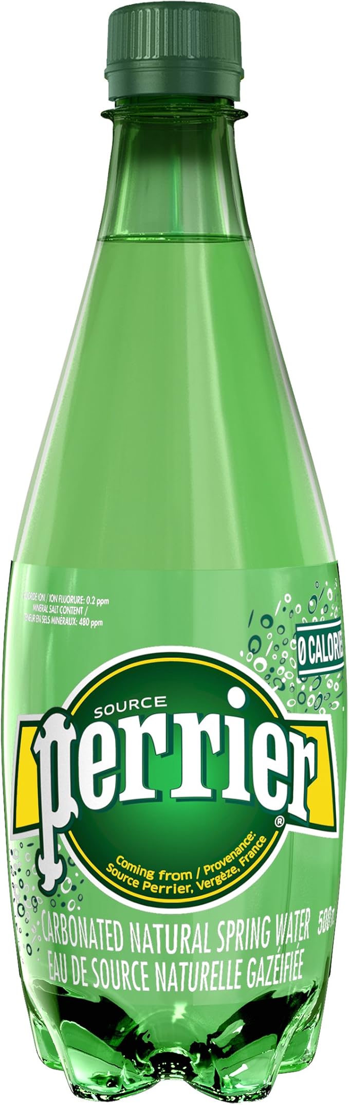 Perrier Carbonated Natural Spring Water-Pet Bottles, Original, 500ml (Total of 24), 29.2 lb ...