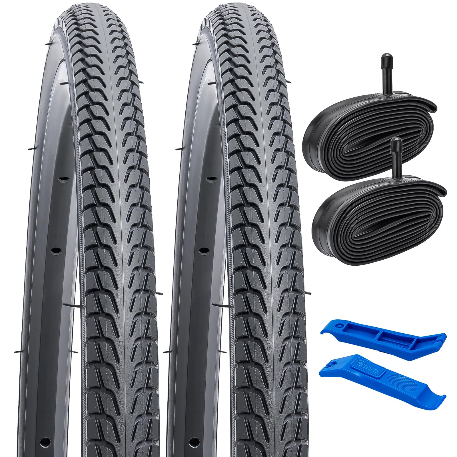 YUNSCM 24" Bike Tires 24X1.75/47-507 and 24" Heavy Duty Bike Tubes ...