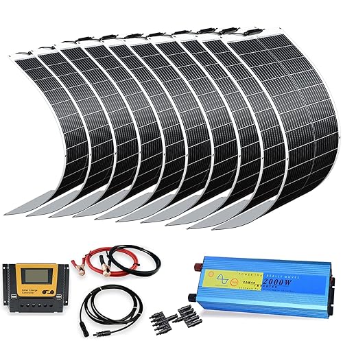 XINPUGUANG 100w Flexible Solar Panels 24V 1000W Solar System Kit ...