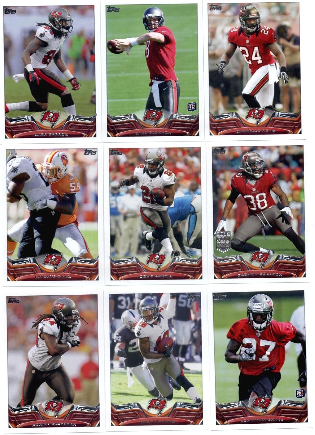2013 Topps NFL Football Team Set (SEALED) - Tampa Bay Buccaneers 13 ...