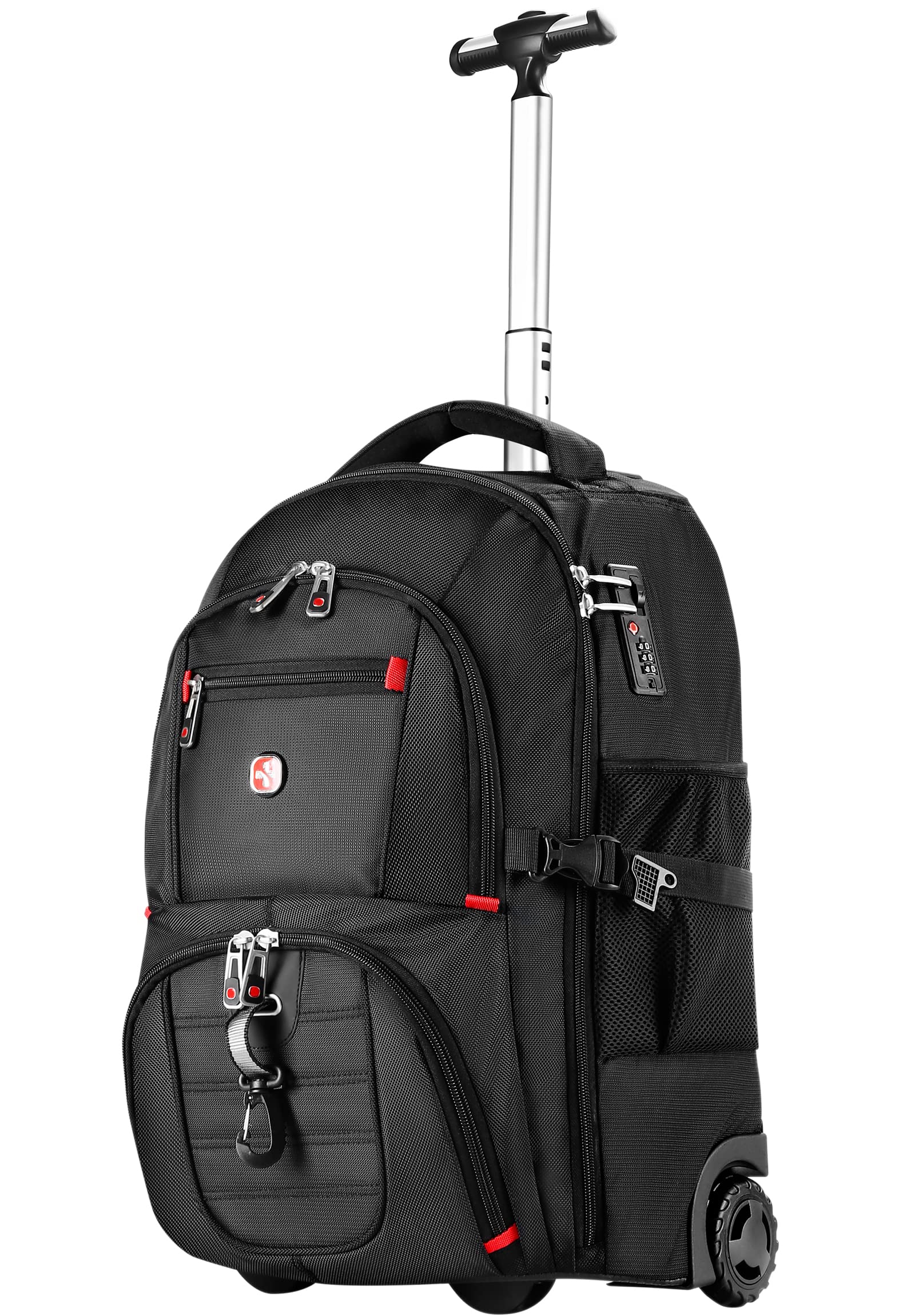 Extra Large Rolling Backpack with Wheels - Water-Resistant, 18" Laptop ...