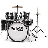Amazon.com: GP Percussion GP55BK 5-Piece Junior Drum Set with Cymbals ...
