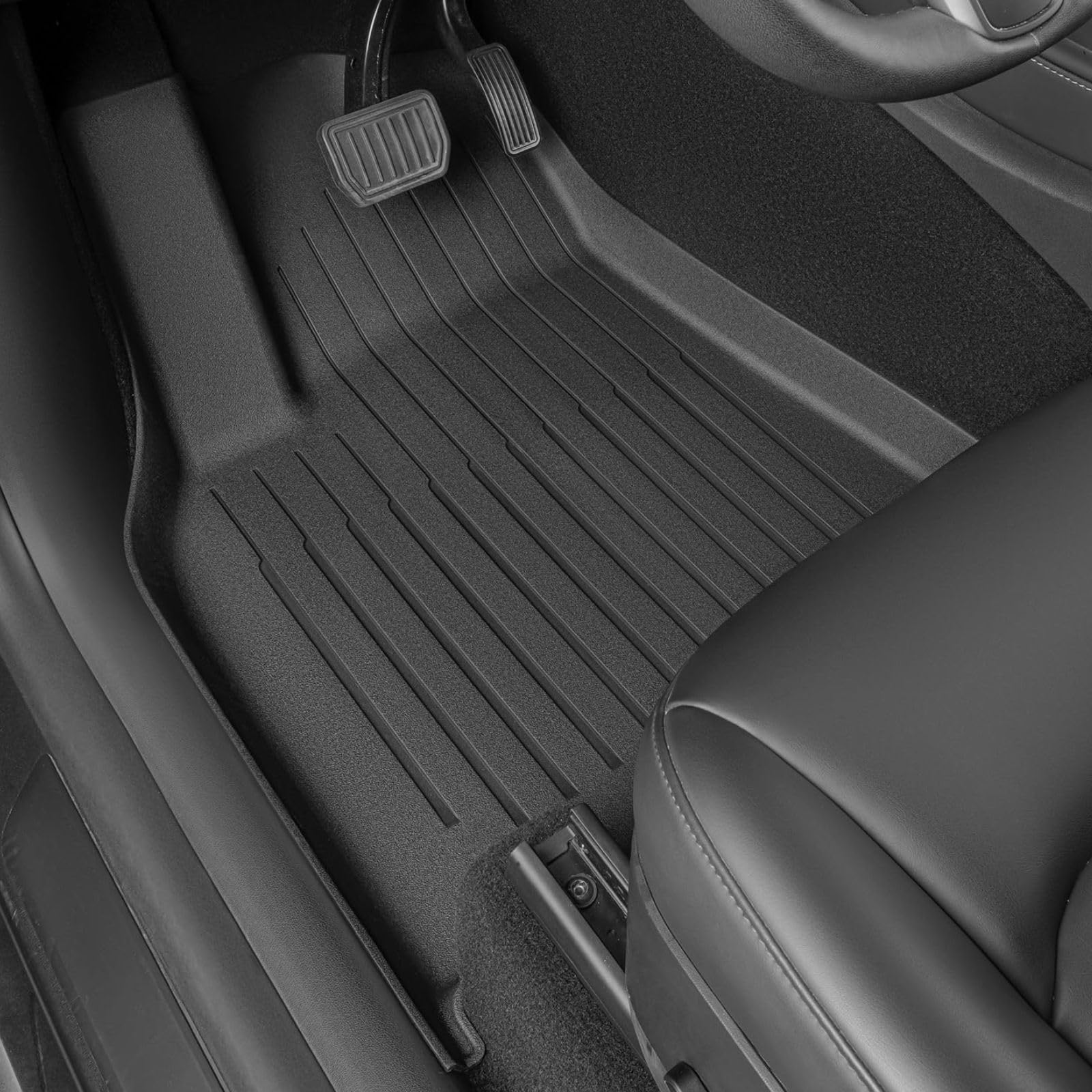 SUPER LINER Floor Mats Compatible with 2024 2025 Tesla Model 3 Highland ...