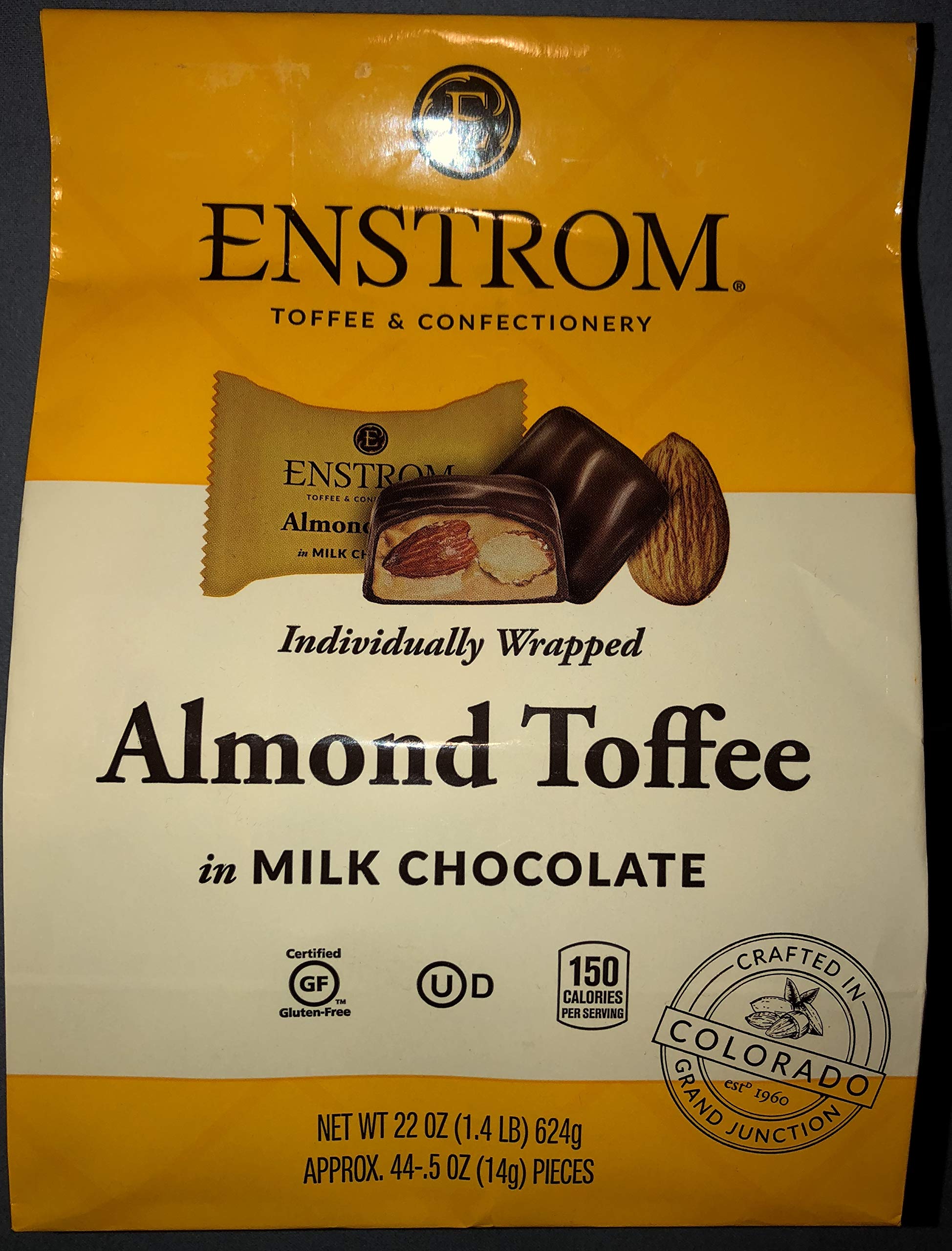 Amazon.com : Enstrom Milk Chocolate Almond Toffee 2.5lb : Grocery ...