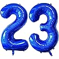 Amazon.com: Laser Navy Blue Number 23 Balloons, 40 Inch Giant Blue ...