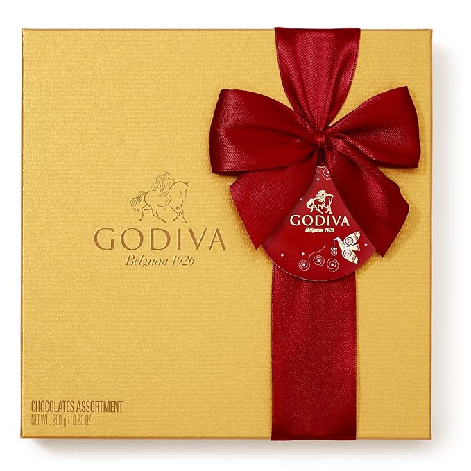 Godiva Christmas 2017 Gold Rigid Chocolate Box 24 Pieces: Amazon.co.uk ...