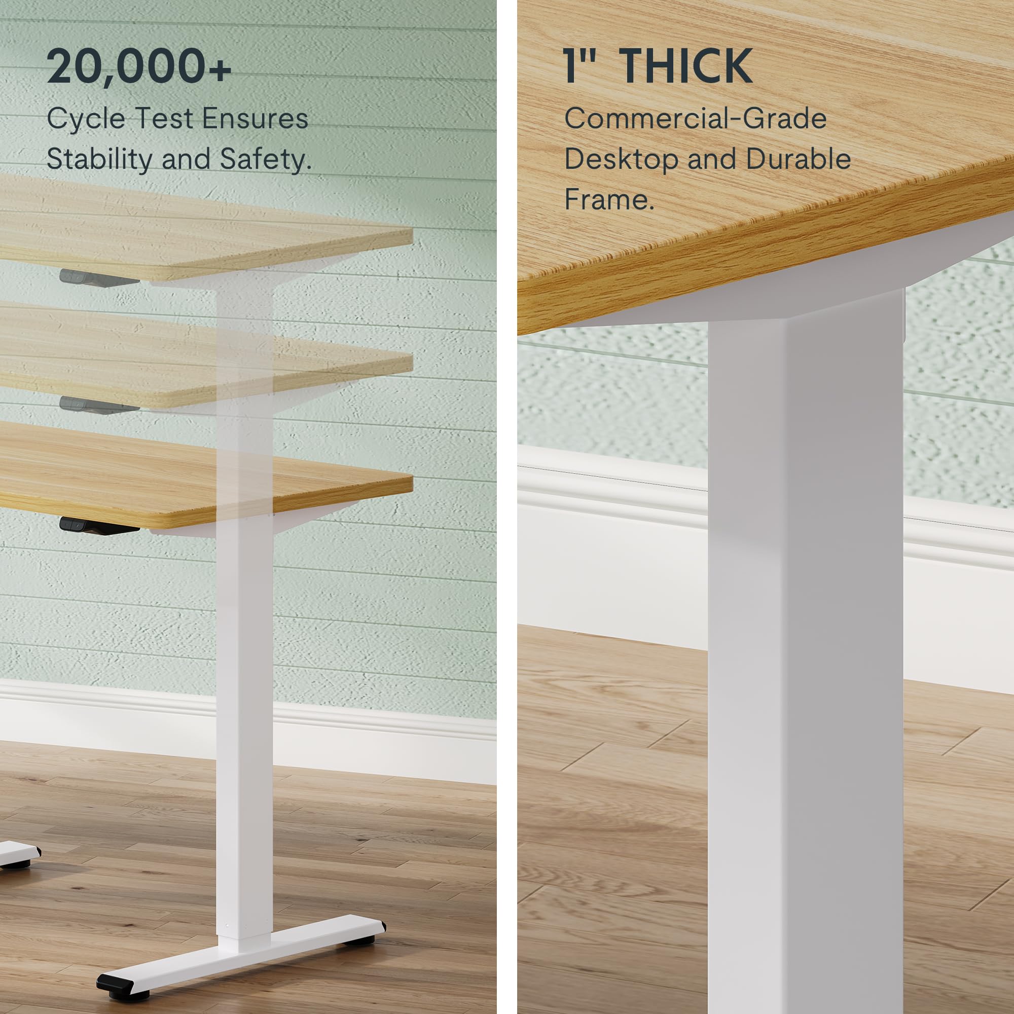 Mua FLEXISPOT Electric Standing Desk Whole Piece 55 x 28 Inch Desktop ...