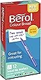 Berol Felt Tip Colouring Pens, Broad Point (1.2mm), Washable, Assorted ...
