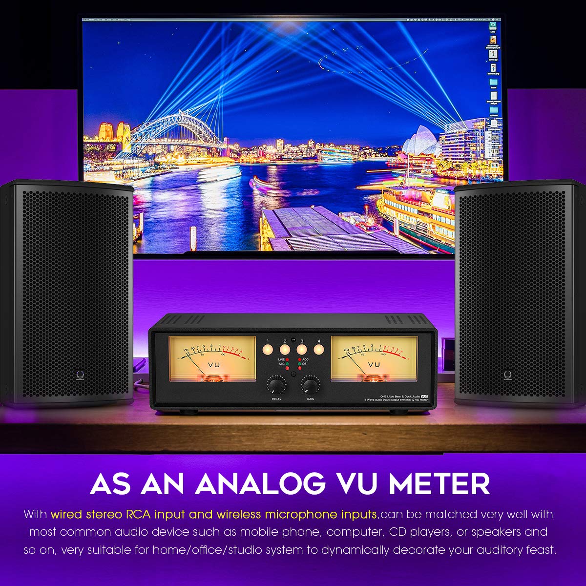 Mua Douk Audio VU2 MIC & Line Dual VU Meter, Analog Sound Level ...