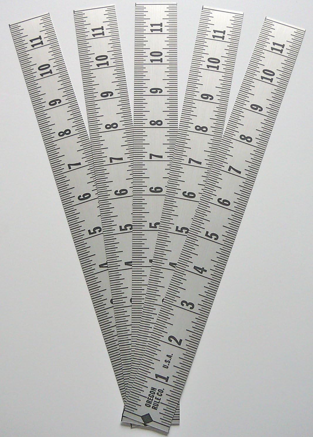 Amazon.com: Ruler 5 Pack - Adhesive Backed - 1 1/4 Inch Wide X 12 Inch ...