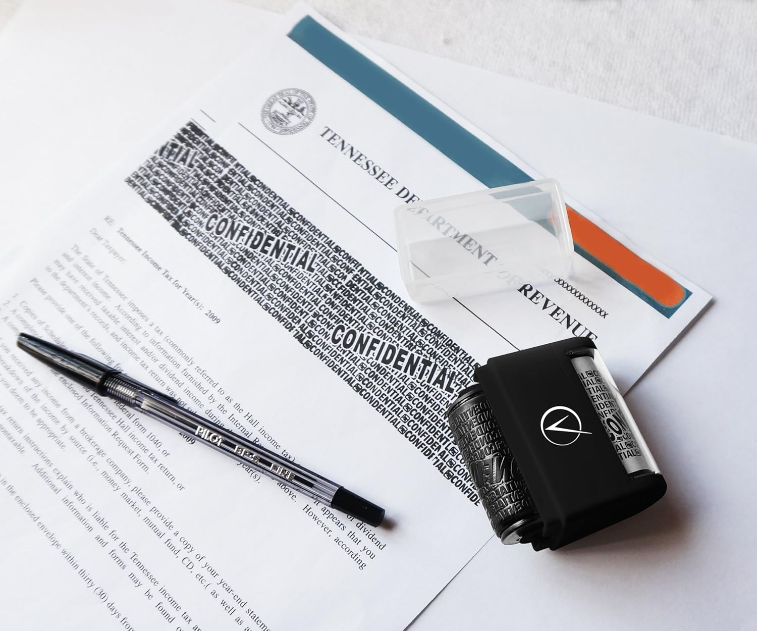 Vantamo Identity Theft Protection Roller Stamp Wide Kit, Including 3 ...