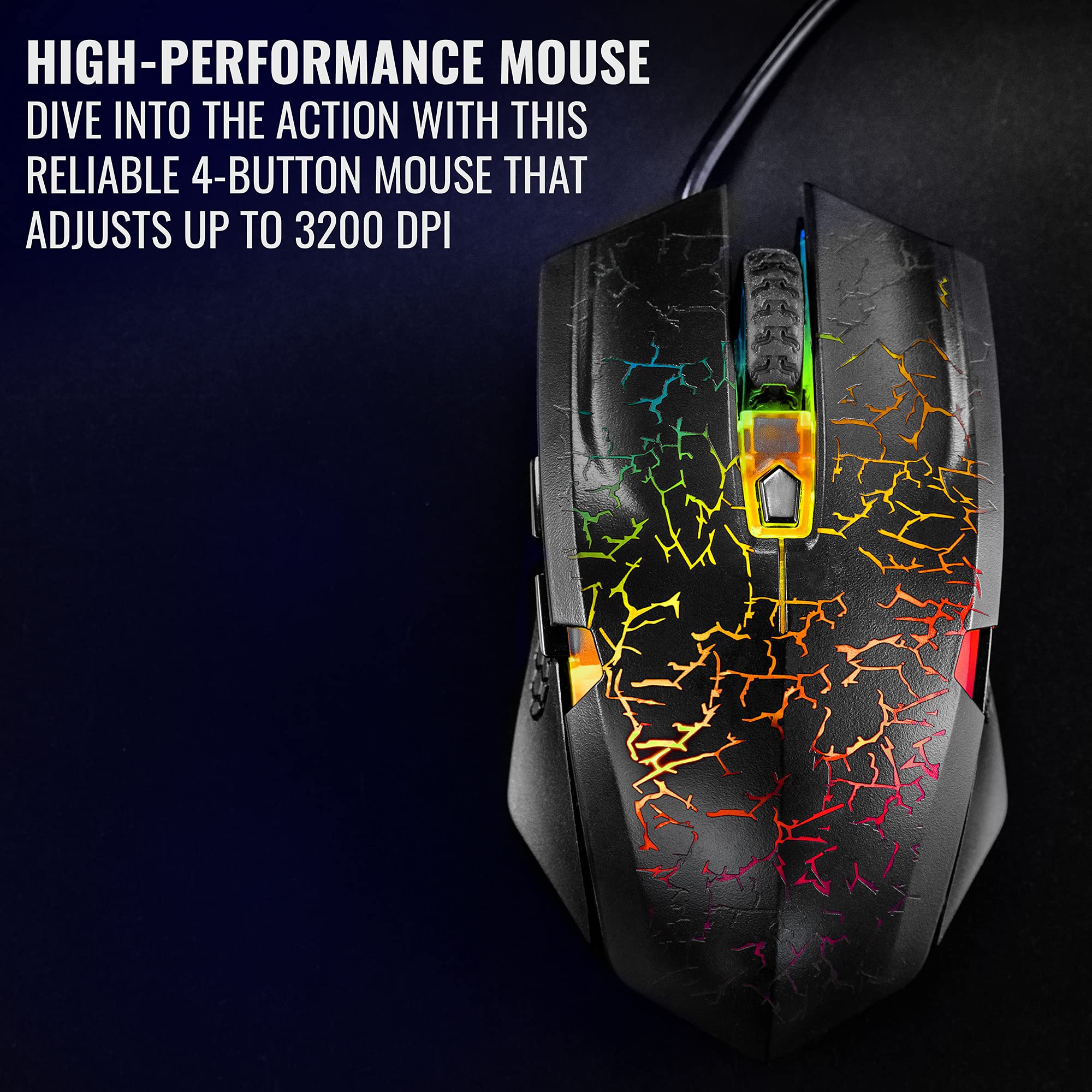 Mua RGB Gaming Accessories Kit | 4-in-1 Rainbow LED Backlight Bundle PC ...