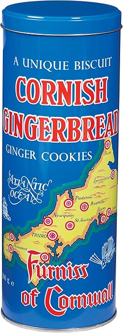 Furniss of Cornwall Retro Original Cornish Gingerbread Tin 400g: Amazon ...
