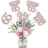 Amazon.com: 15PCS Happy 65th Birthday Centerpiece Sticks Sixty Five ...