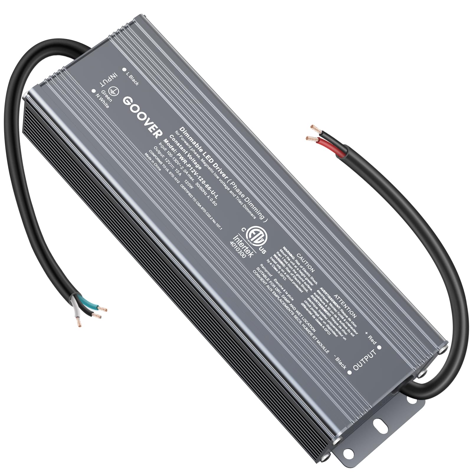Mua GOOVER 120W Triac Dimmable LED Driver,Power Supply,AC 120V to DC ...