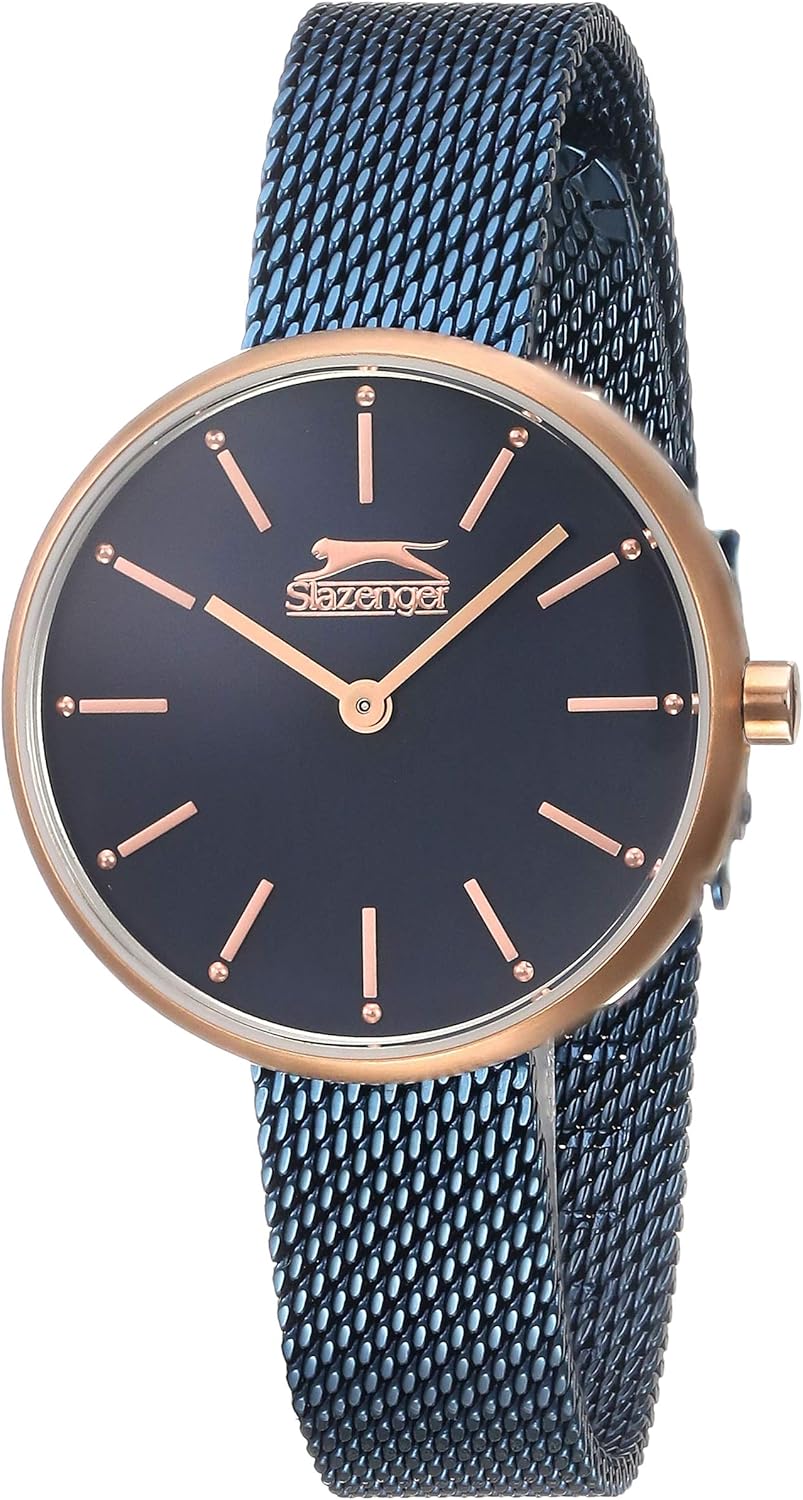Slazenger Blue Dial Analog Watch for Women: Amazon.co.uk: Watches