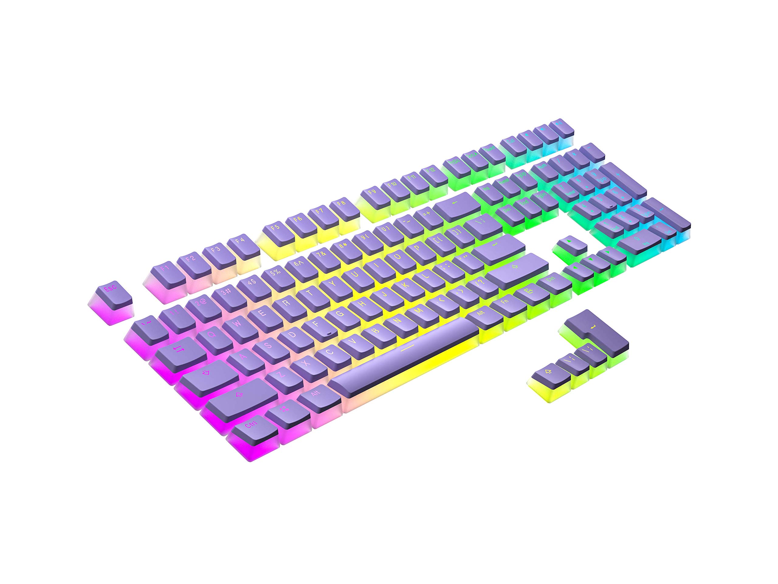 Mua Ranked Pudding PBT Keycaps | 112 Double Shot Translucent ANSI US ...