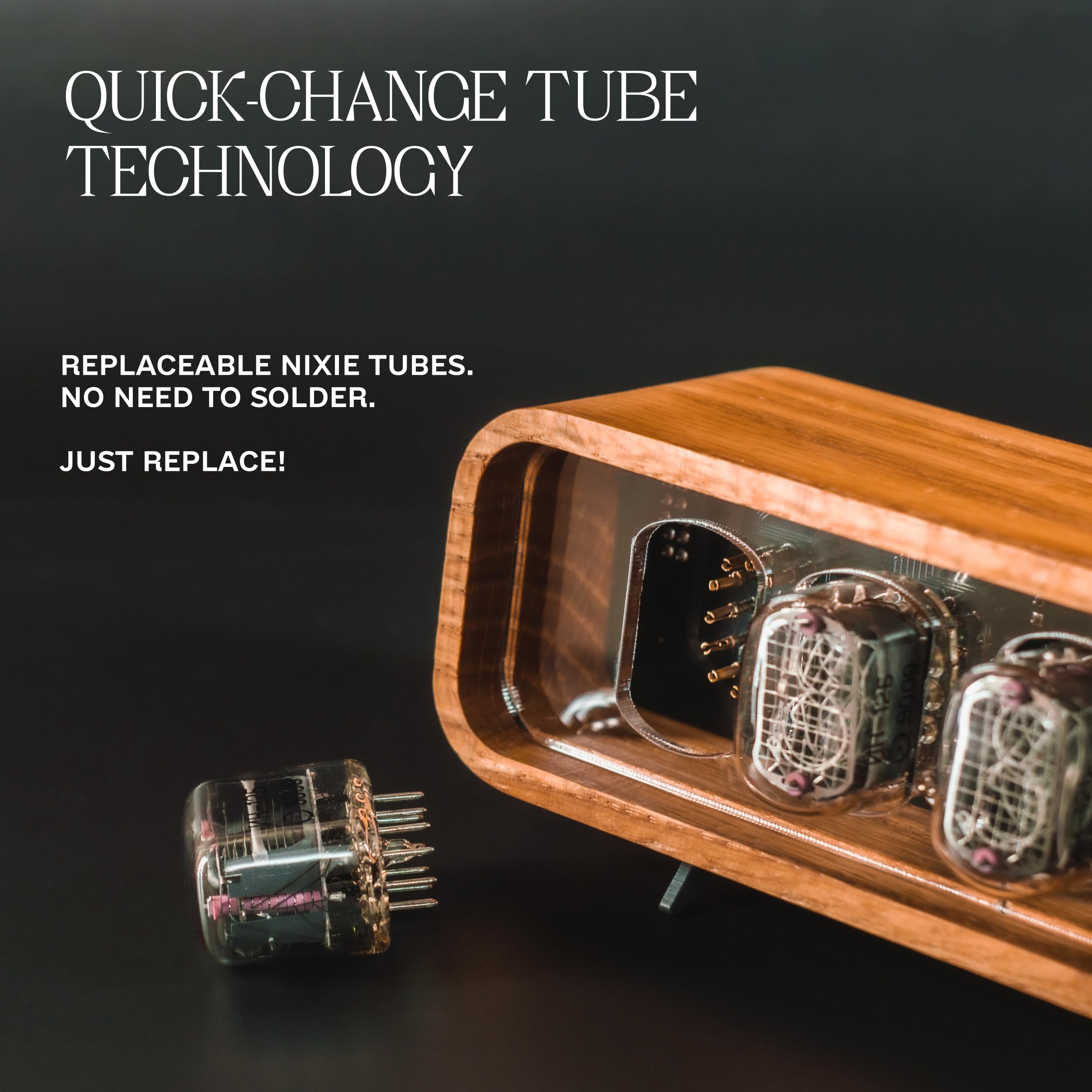Mua Real Nixie Tube Clock with Easy Replaceable IN-12 Nixie Tubes ...