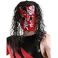 Amazon.com: WWE Kane Costume Wig for Men - Long Curly Wavy Dark ...