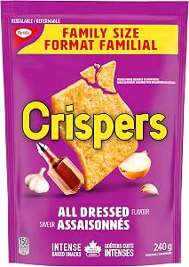 Crispers All Dressed Family Size Crackers, 240g : Amazon.ca: Everything ...