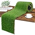 Amazon.com: GLOBREEN Artificial Grass Table Runner, Greenery Faux Turf ...