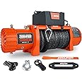 Amazon.com: ZESUPER 12V 13000 lb Load Capacity Electric Winch Kit with Synthetic Rope, Wireless ...