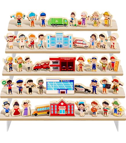 Preschool Learning Toys 30-Piece Wooden Community Helpers Set ...