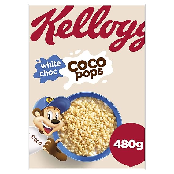 Kellogg's Coco Pops White Chocolate, 480 g: Amazon.co.uk: Prime Pantry