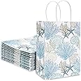 Amazon.com: Generic AnyDesign 24Pcs Coral Seashell Paper Gift Bags ...