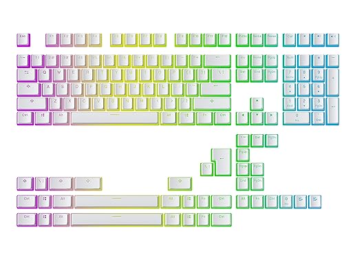 Ranked Pudding v2 PBT Keycaps | 145 Double Shot Translucent ANSI US ...