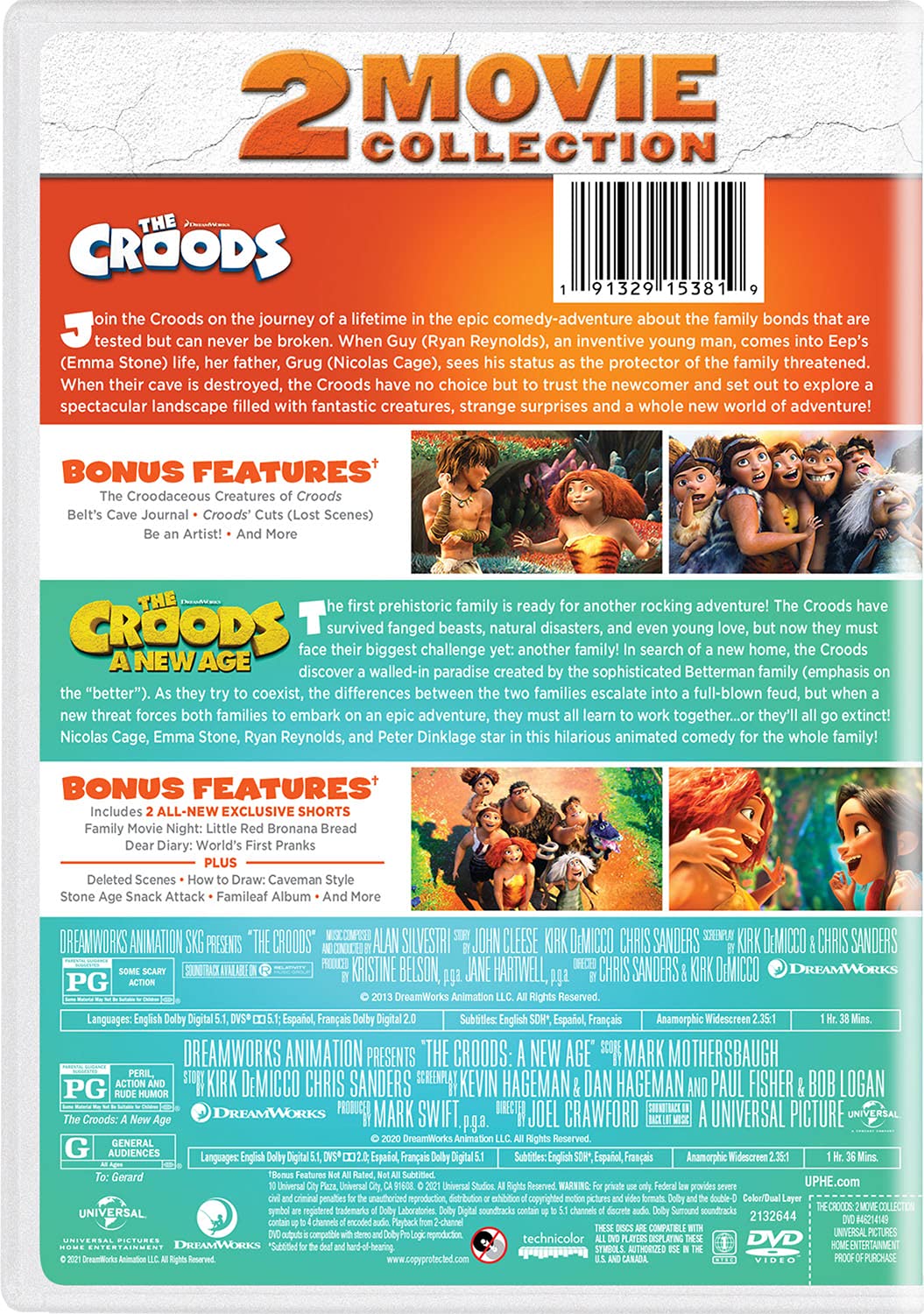 Mua The Croods 2-Movie Collection (DVD) trên Amazon Mỹ chính hãng 2025 ...