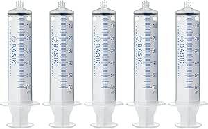 BASIK 60cc | 60ml Syringe Luer Lock Tip | Silicone O-Ring Syringe ...